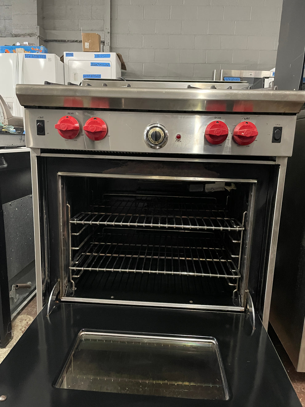 30 Inch Wolf Gourmet 4 Burner Convection Oven Gas Range AS30KI Stainle ...