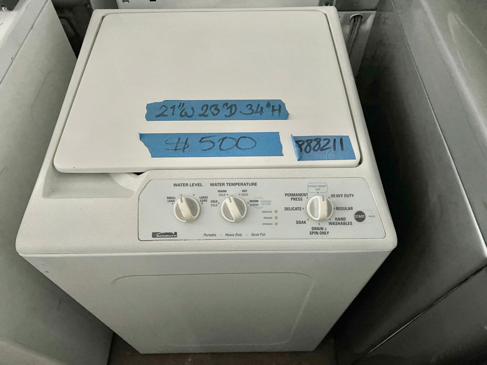 PORTABLE 22 Inch Kenmore Heavy Duty Top Load Washer with Transmission ...