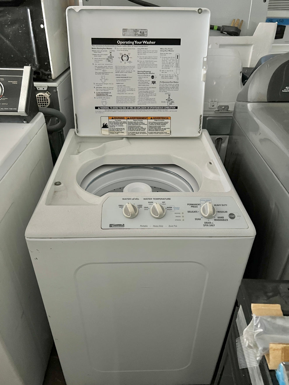 PORTABLE 22 Inch Kenmore Heavy Duty Top Load Washer with Transmission ...