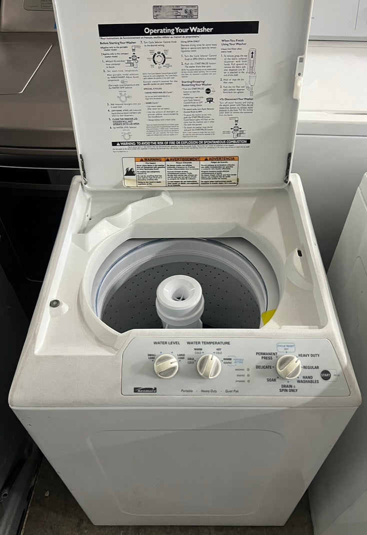 Kenmore Portable Heavy Duty Top Load Washer in White 888211 – SAN JOSE ...